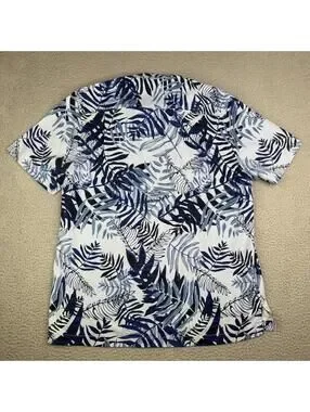 Tommy Bahama | Shirts | Tommy Bahama 0 Silk Blue Tropical Palm Leaf ...